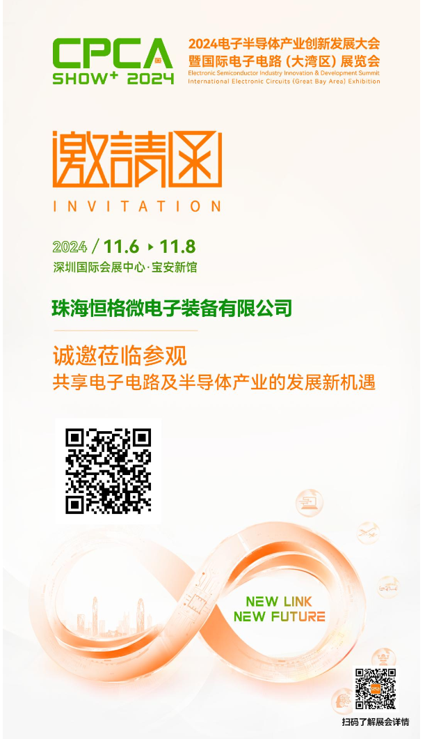 珠海恒格诚邀您参加CPCA Show Plus 2024 - 苏州赛美达半导体科技有限公司
