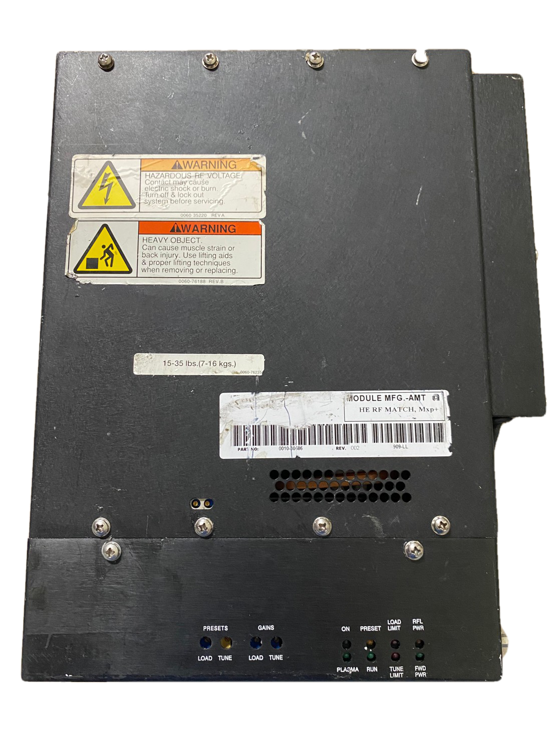 0010-30686/HIGH EFFICIENCY RF MATCH ETCH - 苏州赛美达半导体科技有限公司